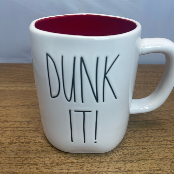 Kitchen | Rae Dunn Dunk It Mug Two Sided With Red Interior Gingerbread ...